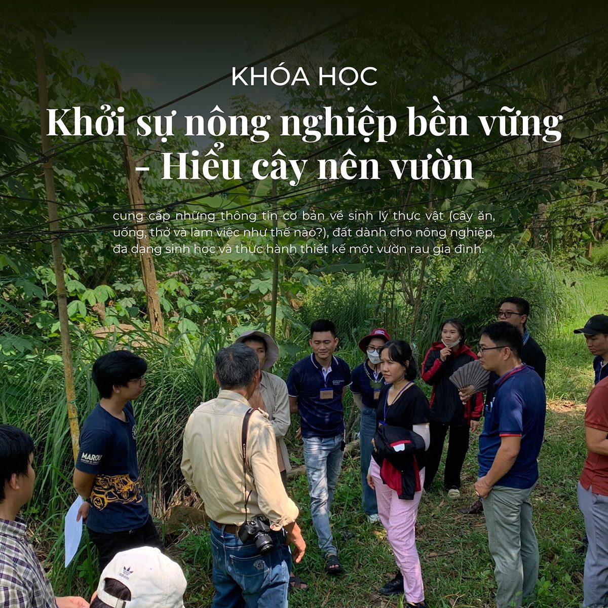 Lớp học Khởi sự nông nghiệp bền vững - Hiểu cây nên vườn 2026 - Stone ...